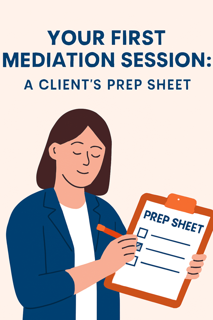 Your First Mediation Session: A Client’s Prep Sheet - Ari Sliffman ...